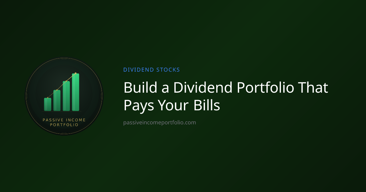 Build a Dividend Portfolio That Pays Your Bills | Passive Income Portfolio